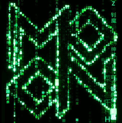 the matrix gif code