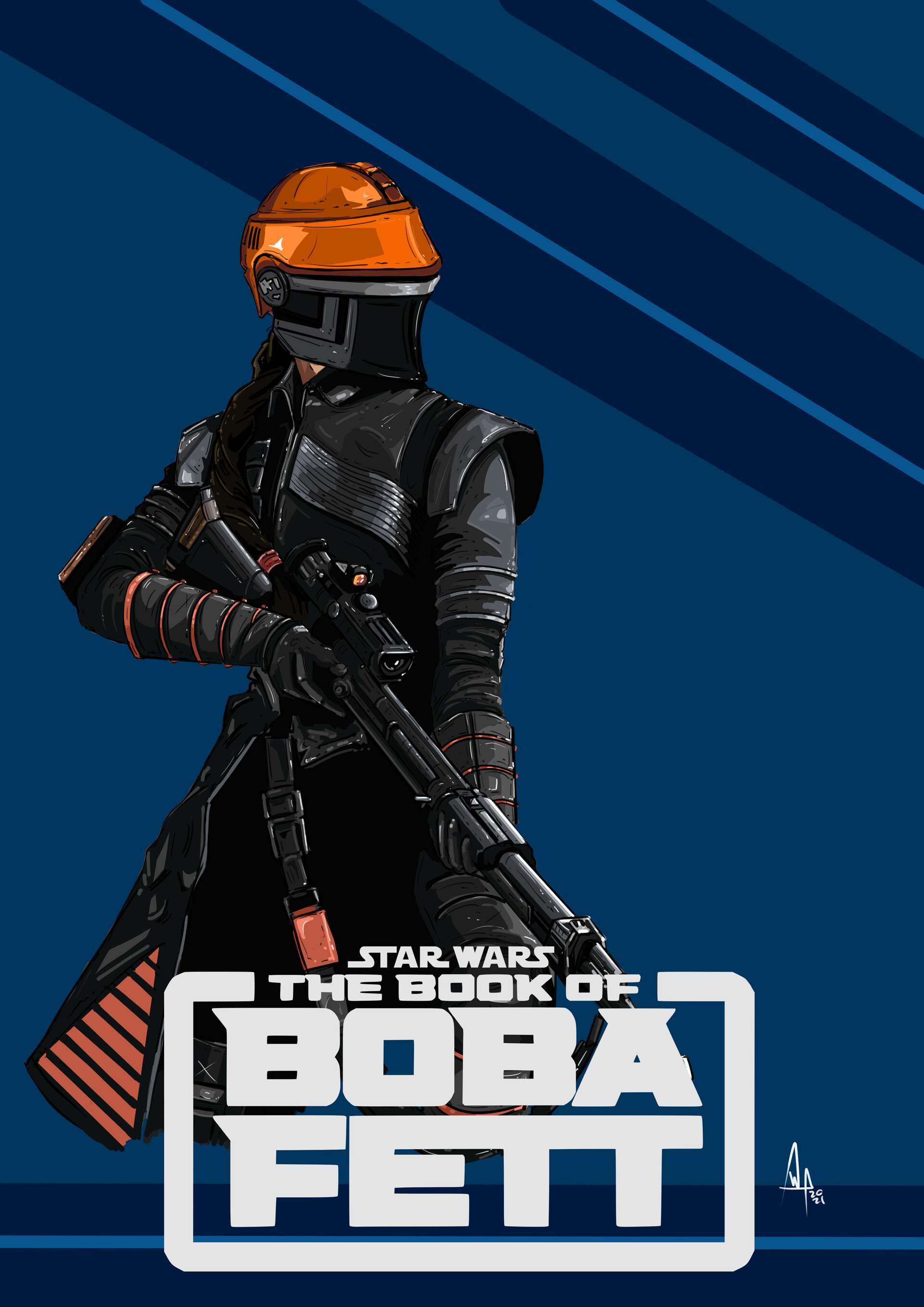 ArtStation - Fennec Shand fanart for the new Book of Boba Fett series