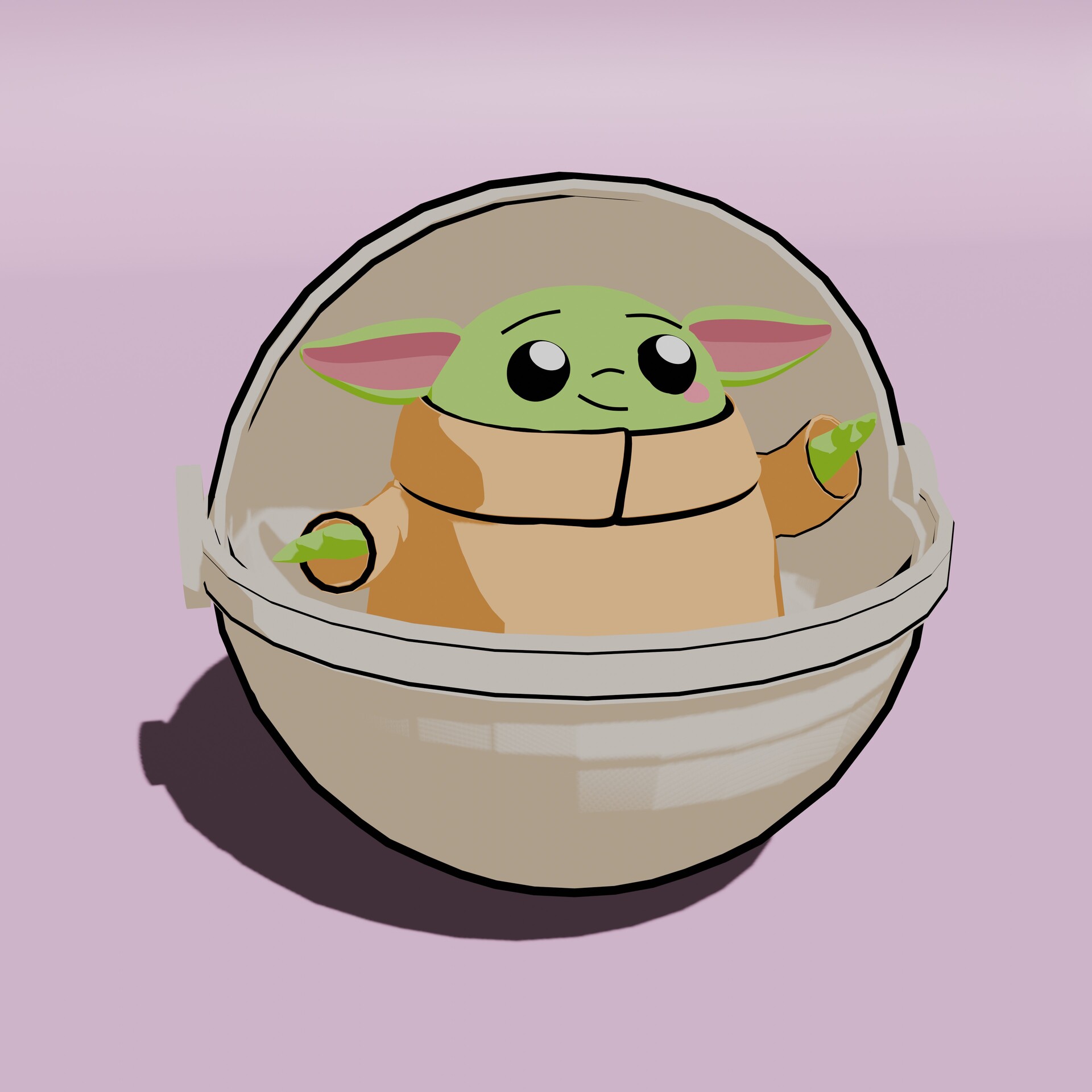 ArtStation - Grogu, the Baby Yoda