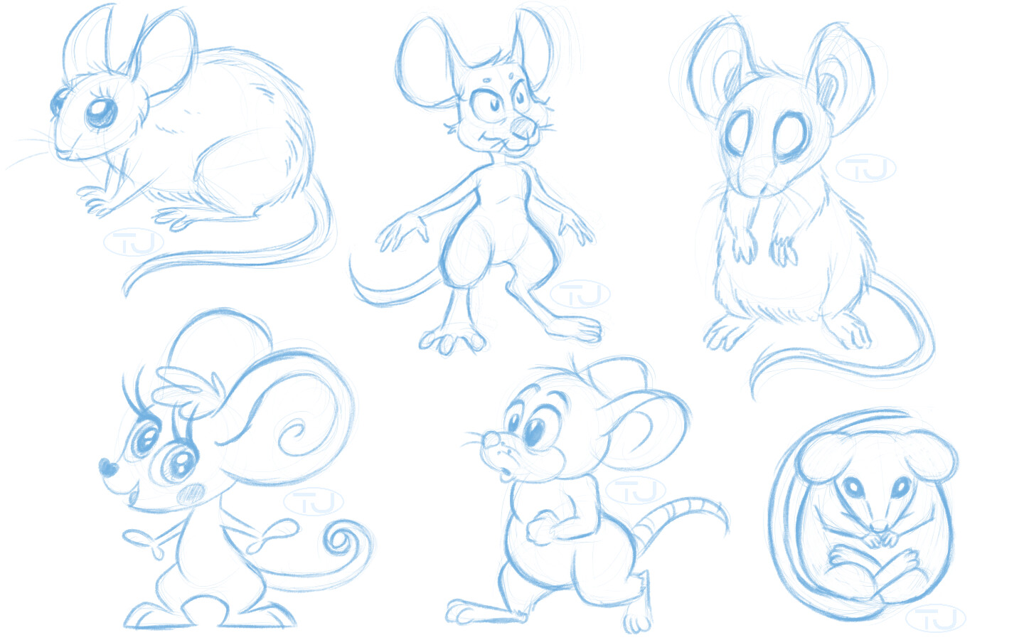 ArtStation - Mice sketch dump