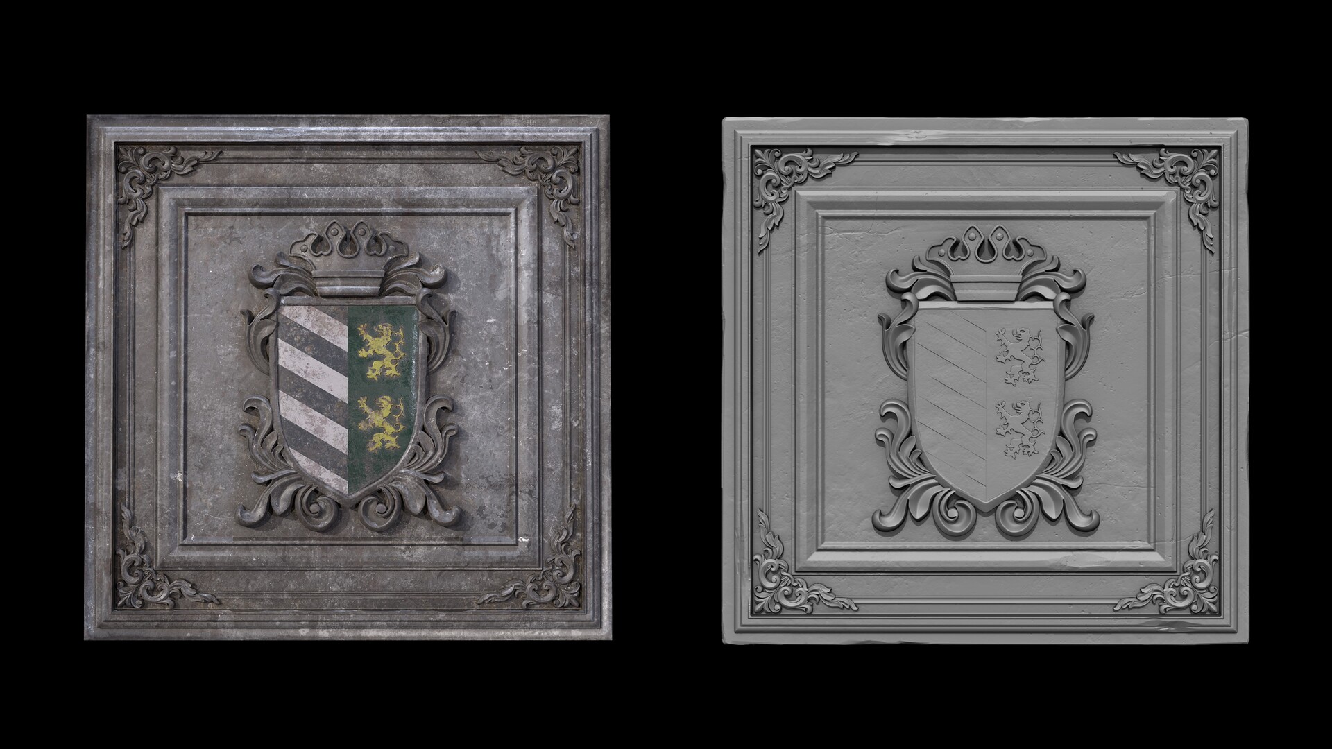 Da_jeong - FOR HONOR Cathedral Map Fan Art / 3D Environment Art _ Prop