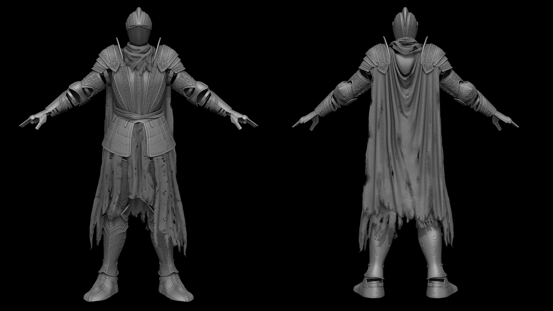 Da_jeong - FOR HONOR Cathedral Map Fan Art / 3D Environment Art _ Prop