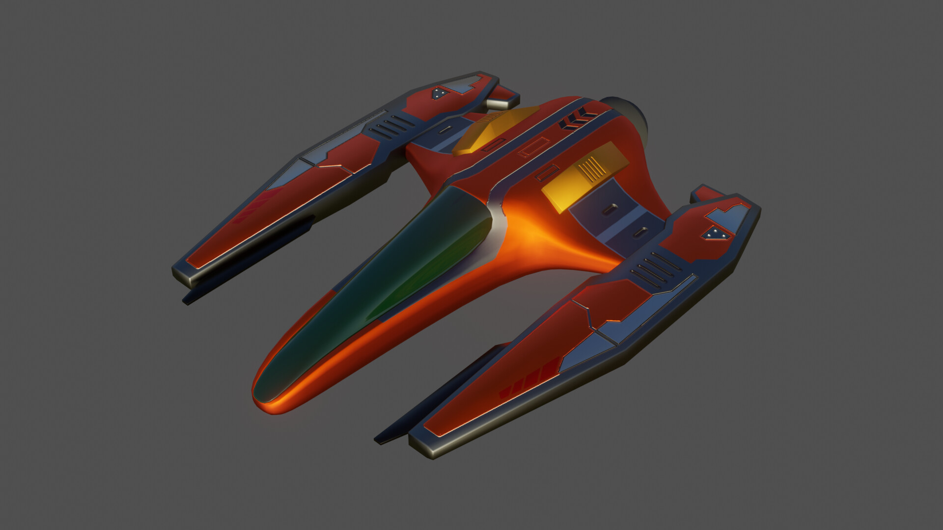 ArtStation - Sci-Fi Space Racer - Low Poly - Game Ready - PBR
