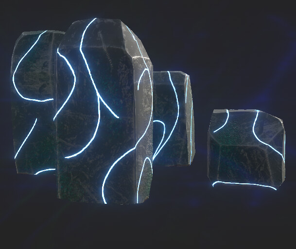 ArtStation - Rocks containing magical energy