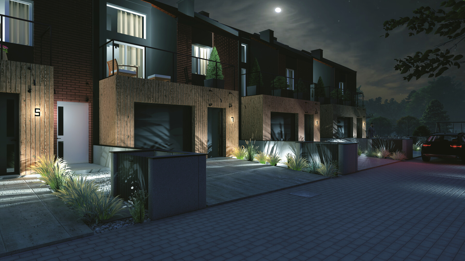 ArtStation - Exterior renderings/ night