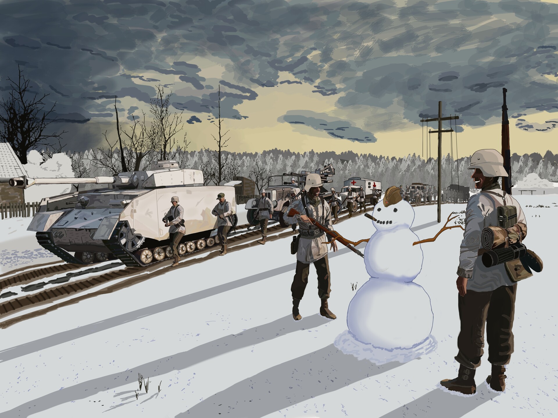ArtStation - WW2 snowman