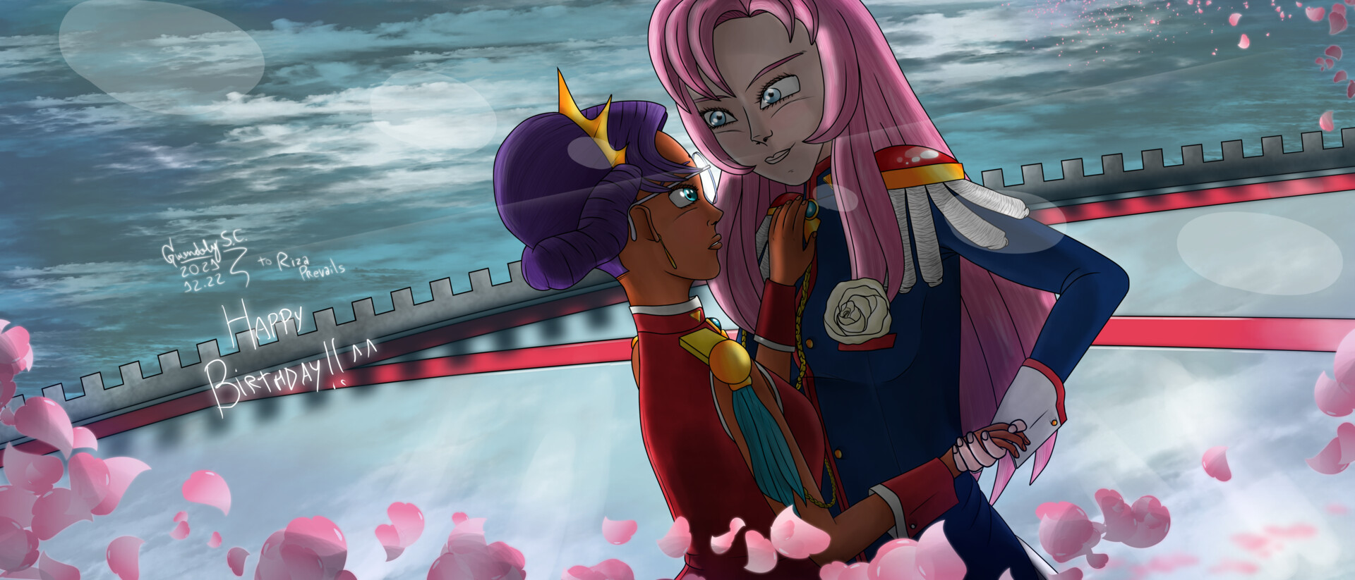 ArtStation - Utena x Anthy - by Gwendoly S.C.