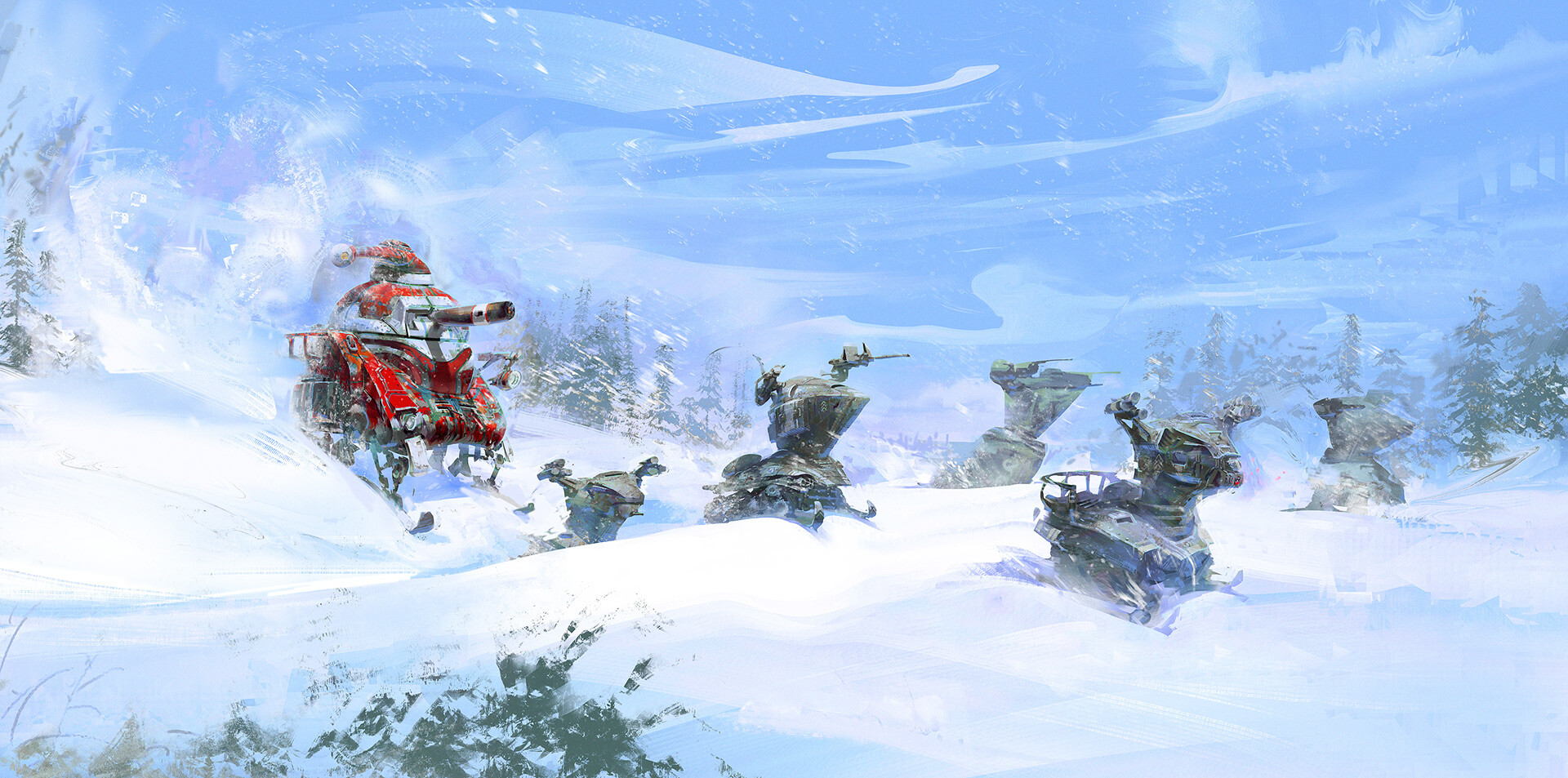ArtStation - Fantastic Tanks: War on Christmas