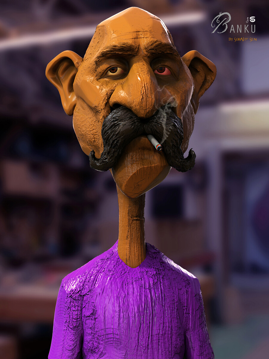 ArtStation - Banku - Digital Sculpture by Surajit Sen