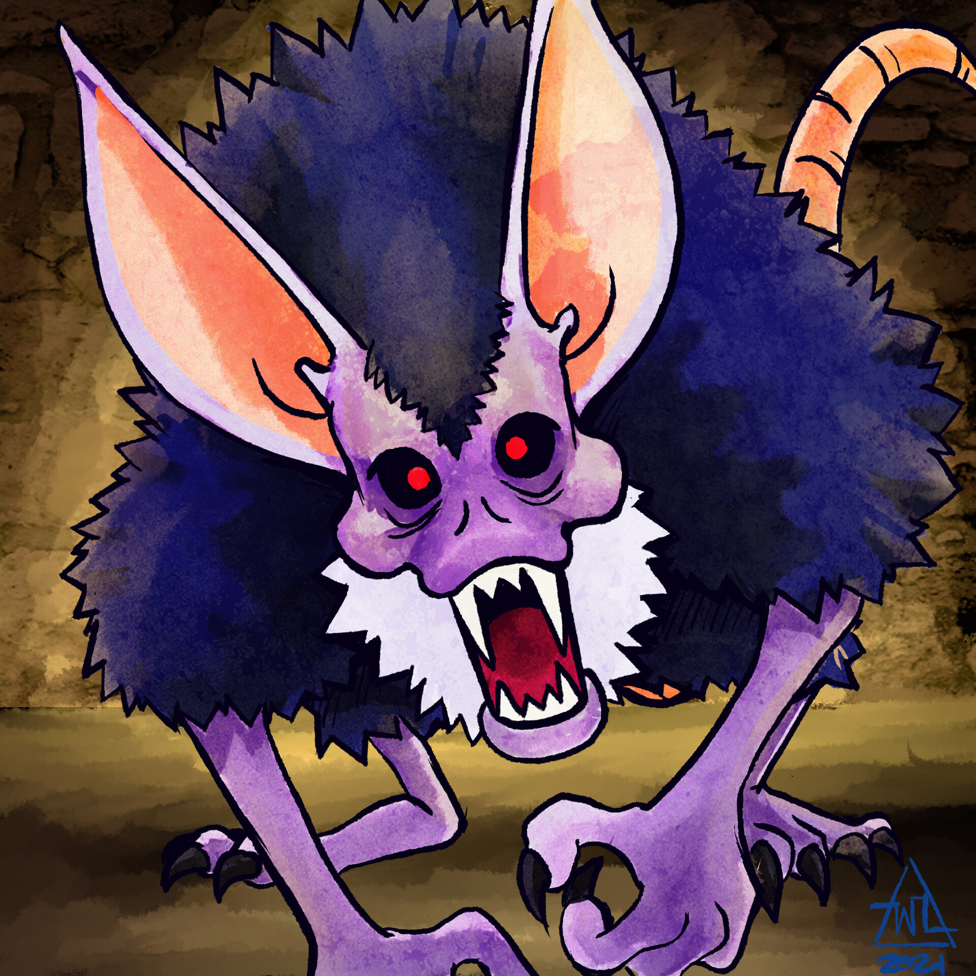 ArtStation - Day 289 - Vampire Rat