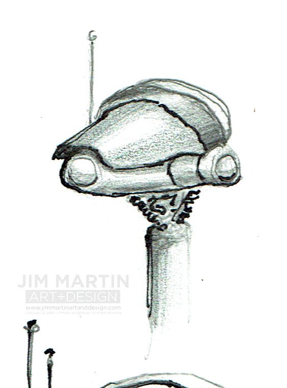 ArtStation - Character design, pit droid concept, sketch, self ...