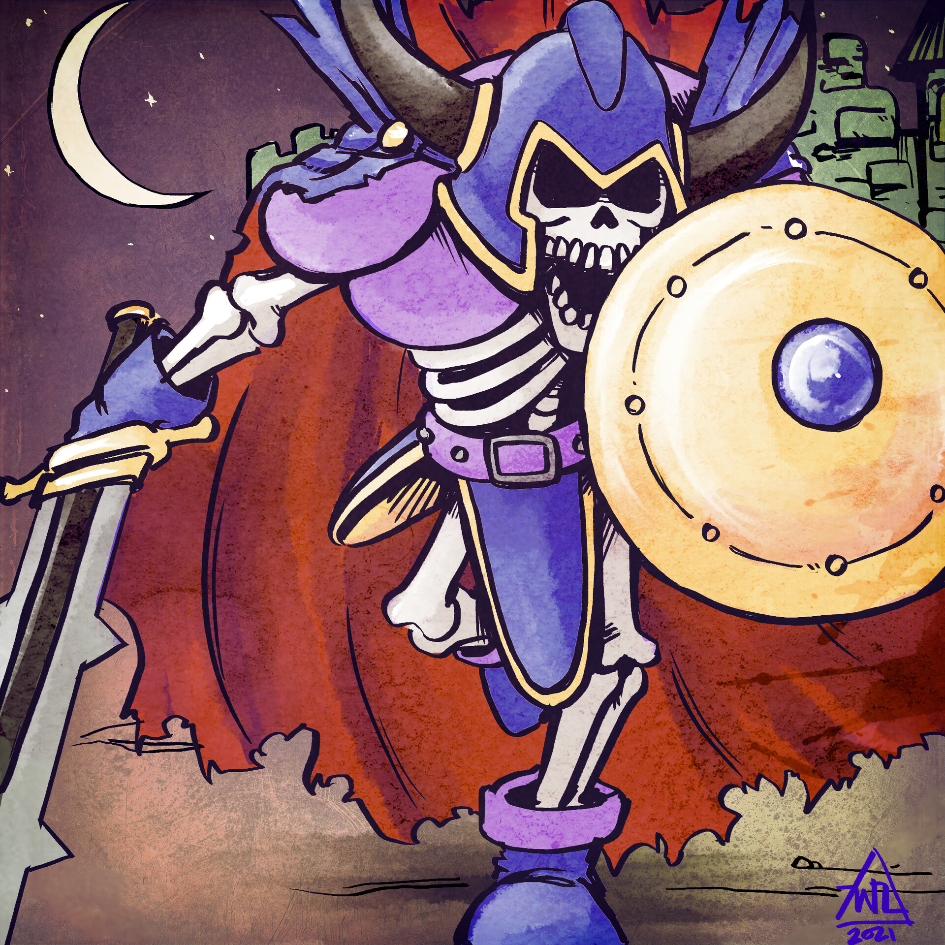 ArtStation - Day 291 - Night Knight