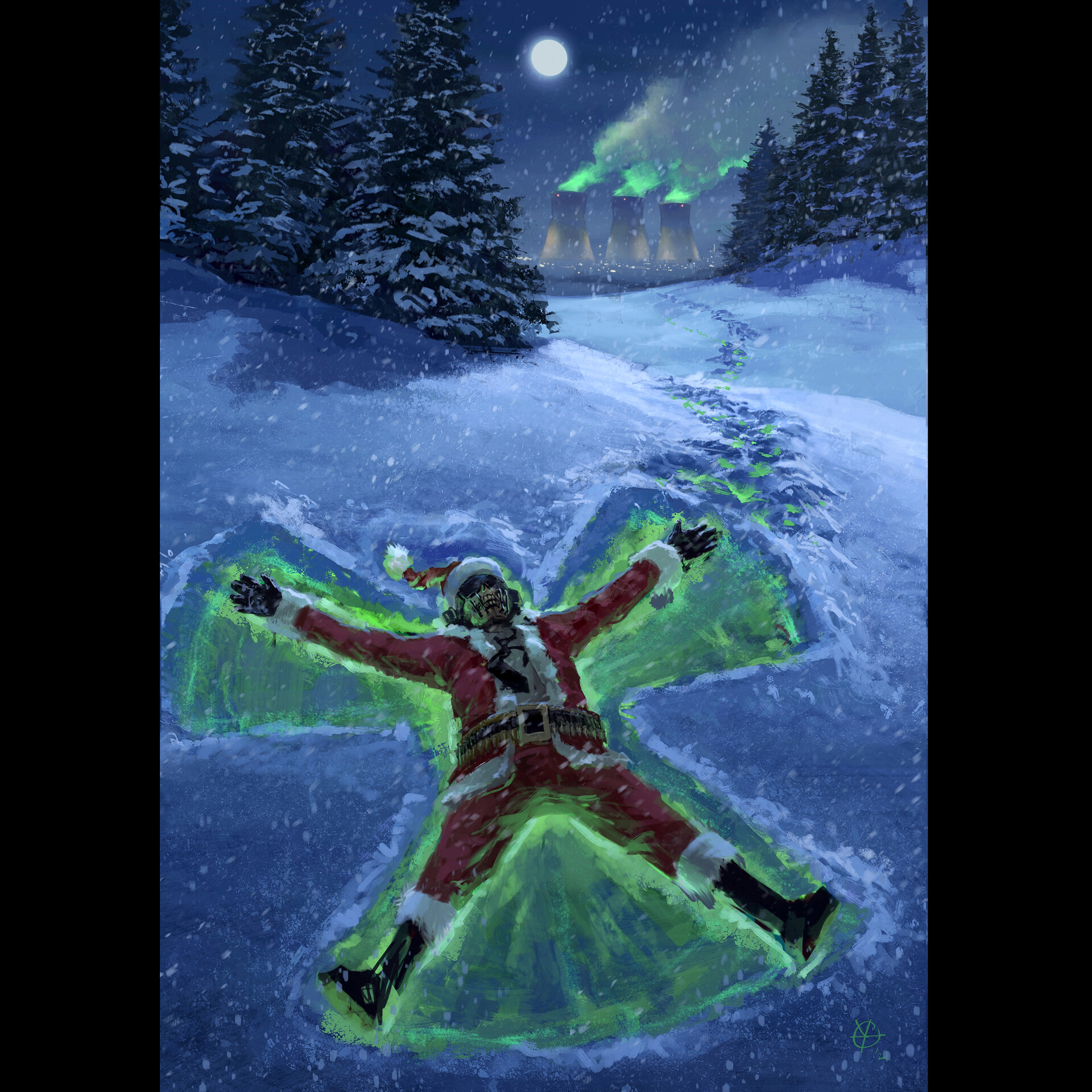 ArtStation - Megadeth Christmas Card 2021