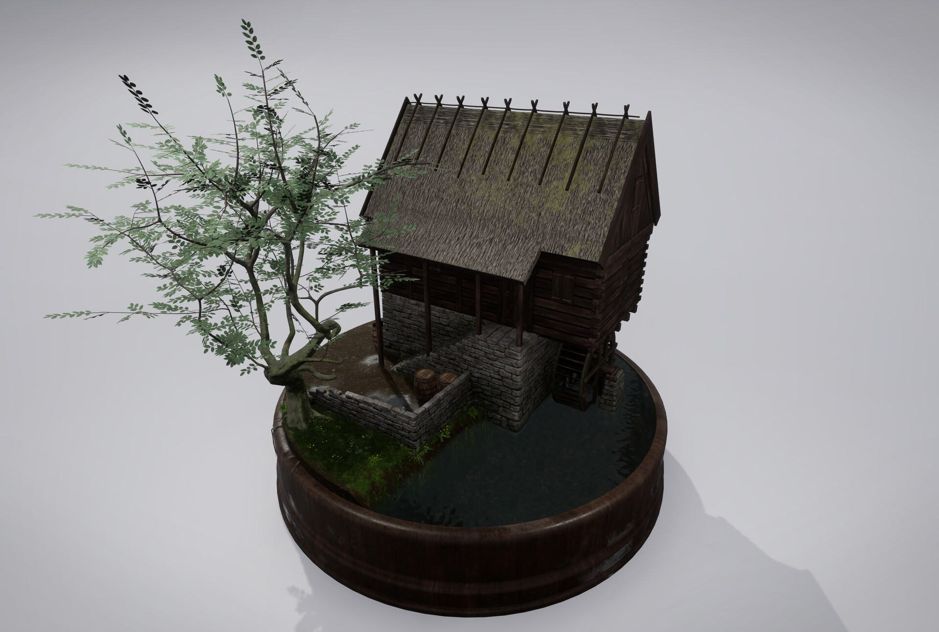 Till Springmann - Medieval Mill Diorama