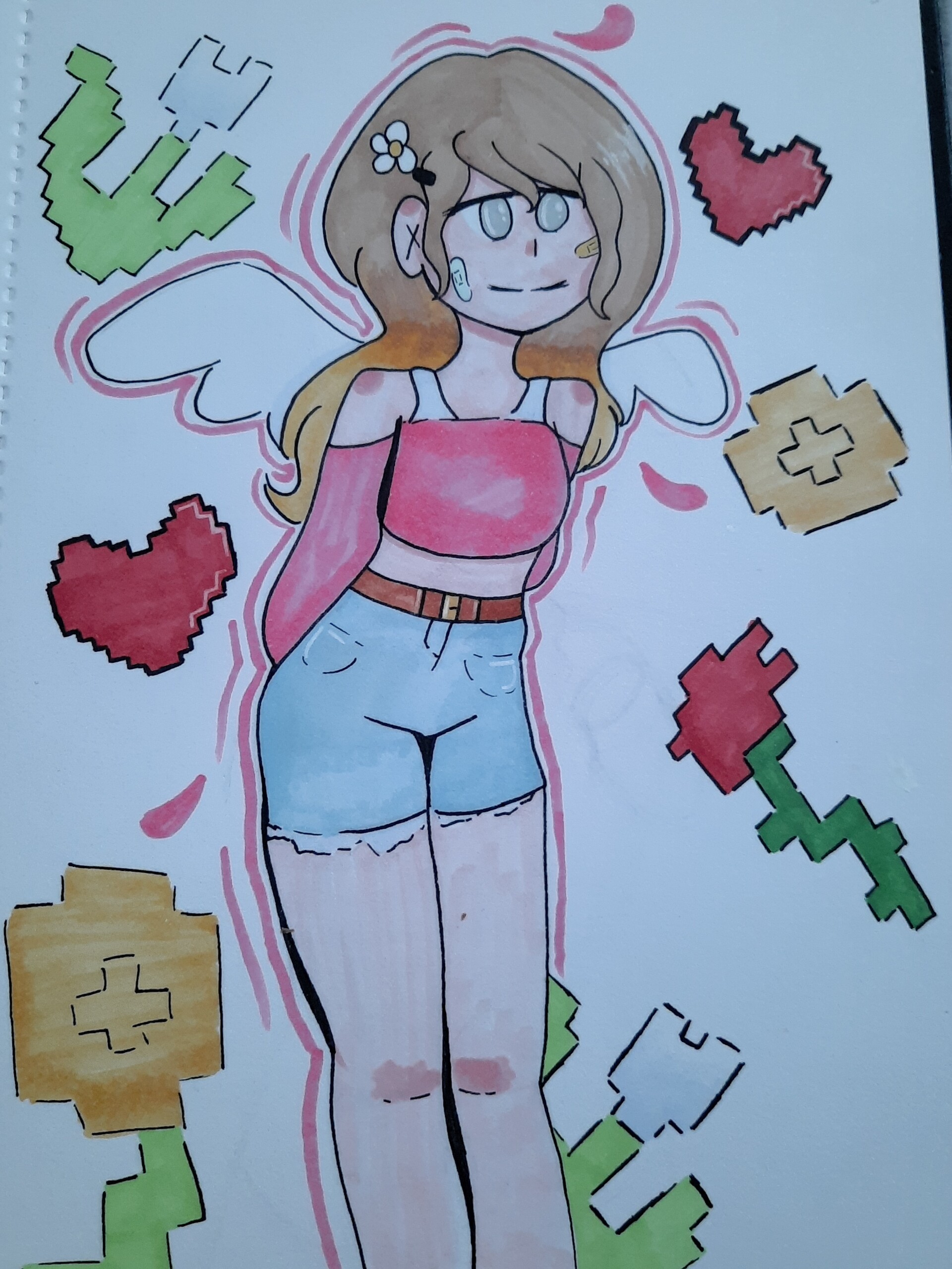 how to draw little kelly minecraft