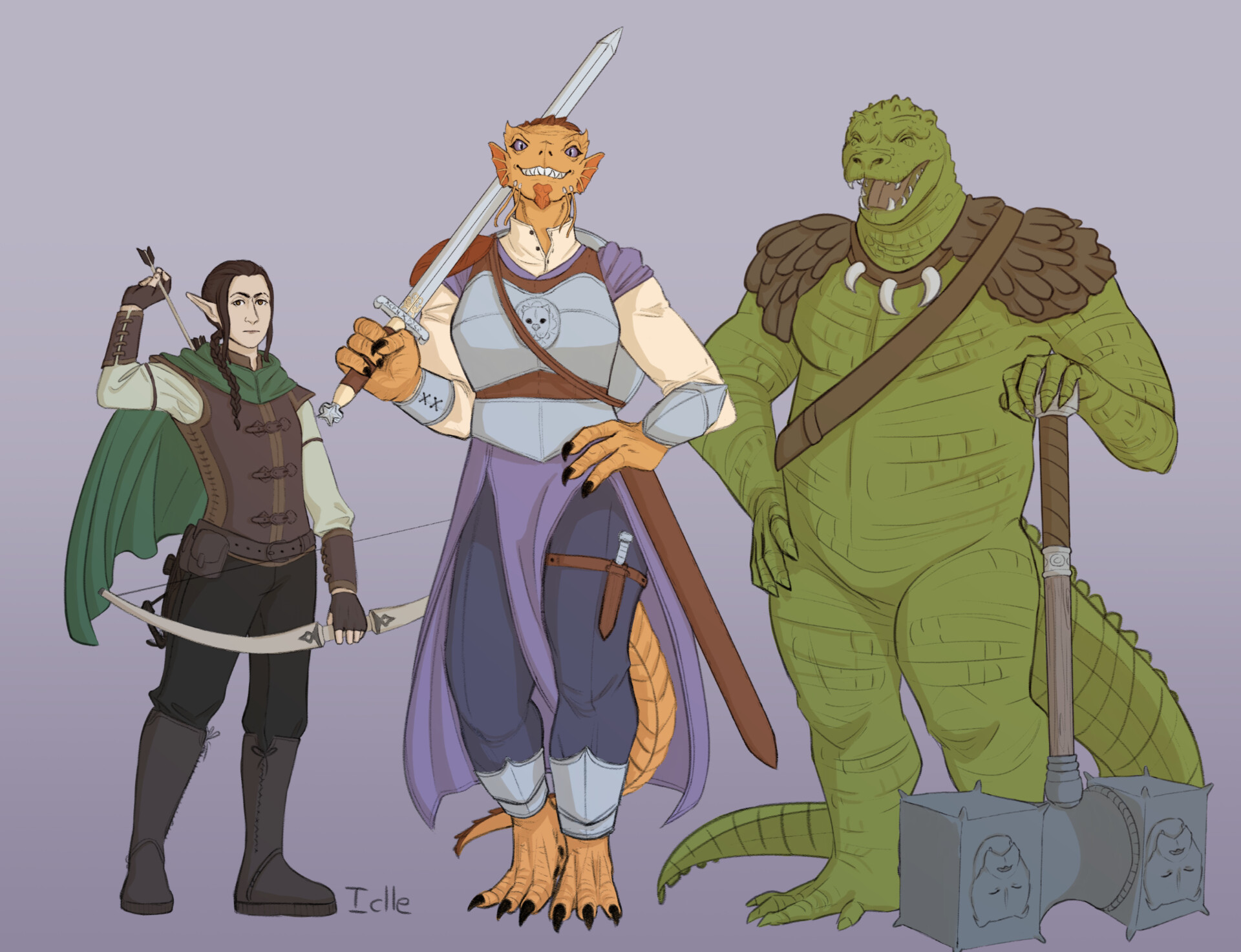 ArtStation - My DnD gang!