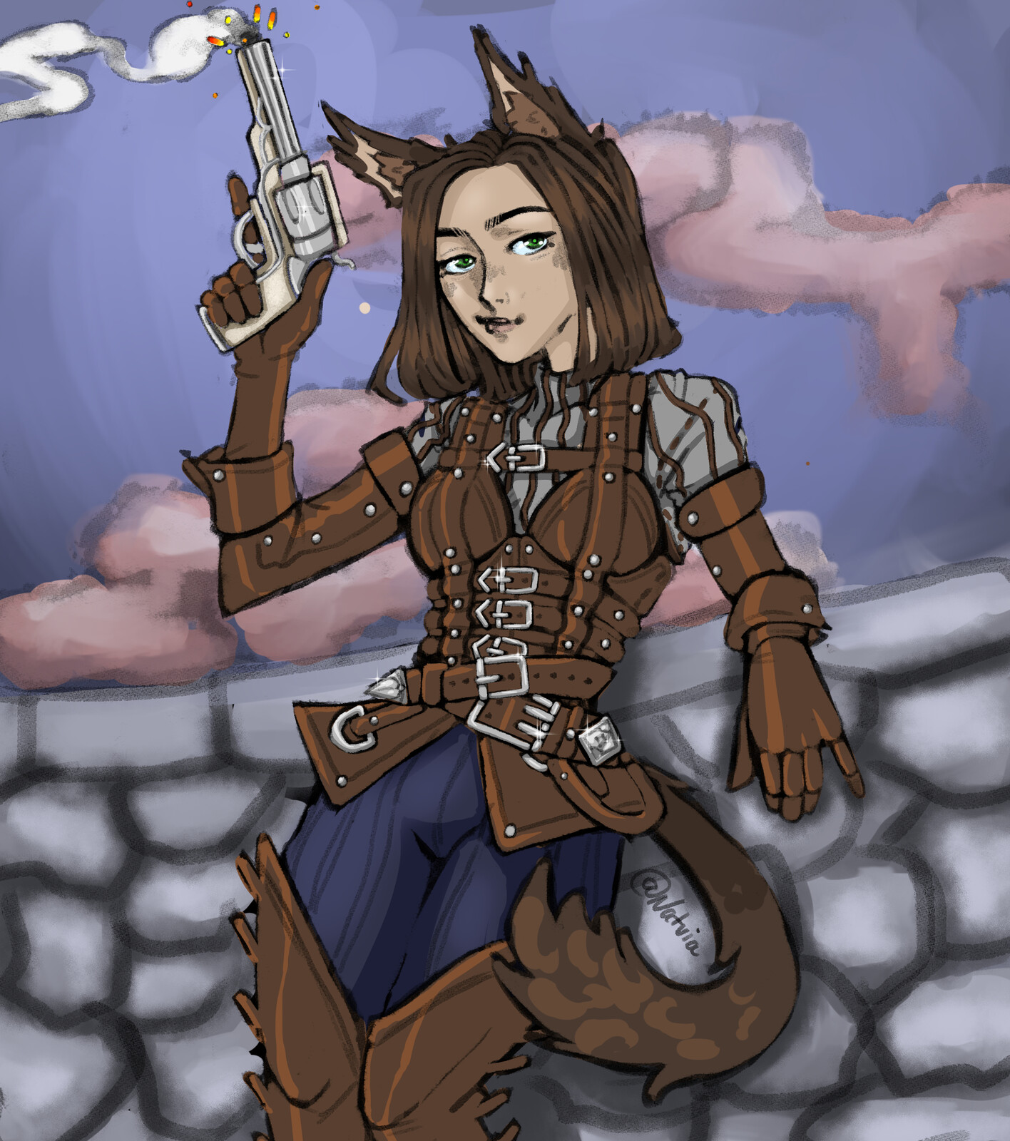 Natvia - Half Tabaxi Gunslinger