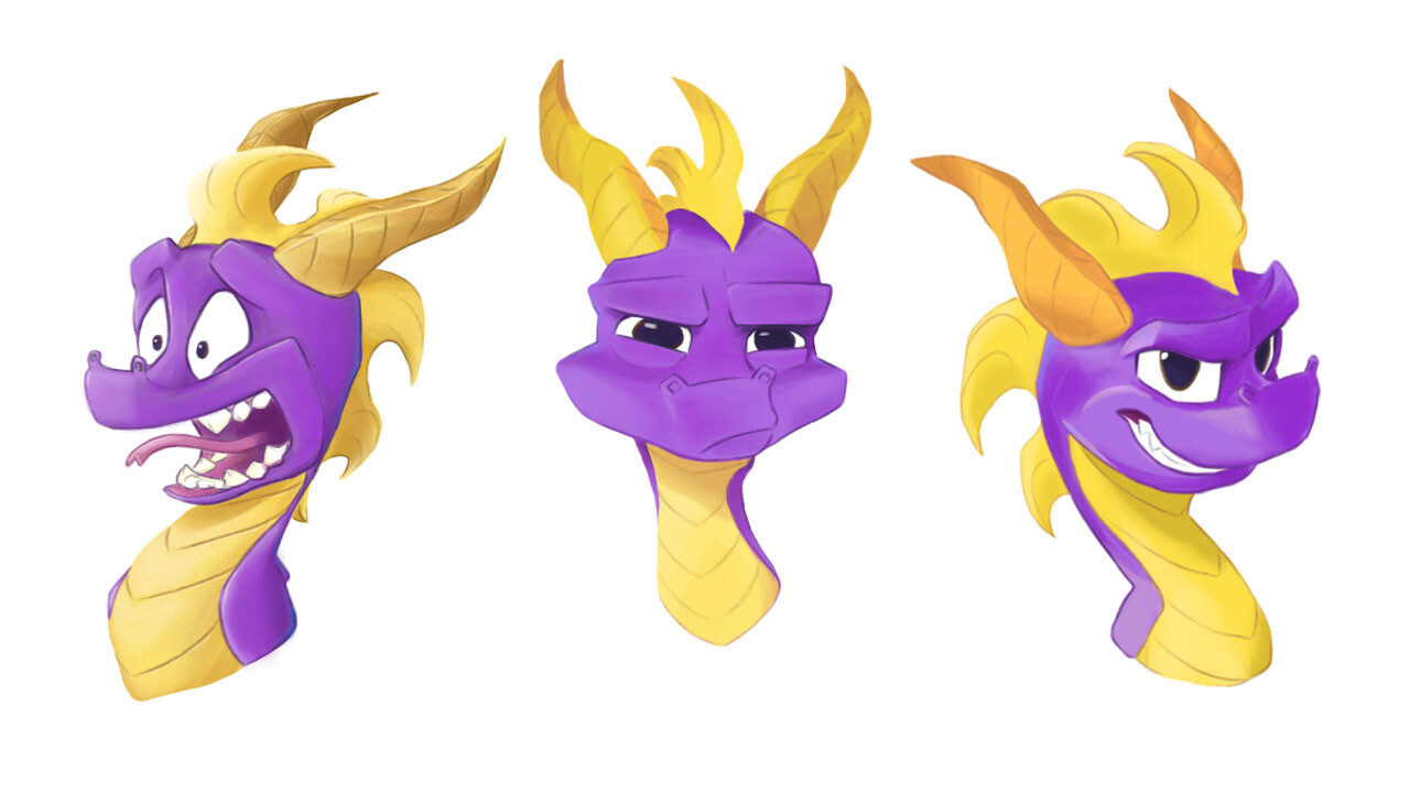 ArtStation - Spyro the little purple dragon