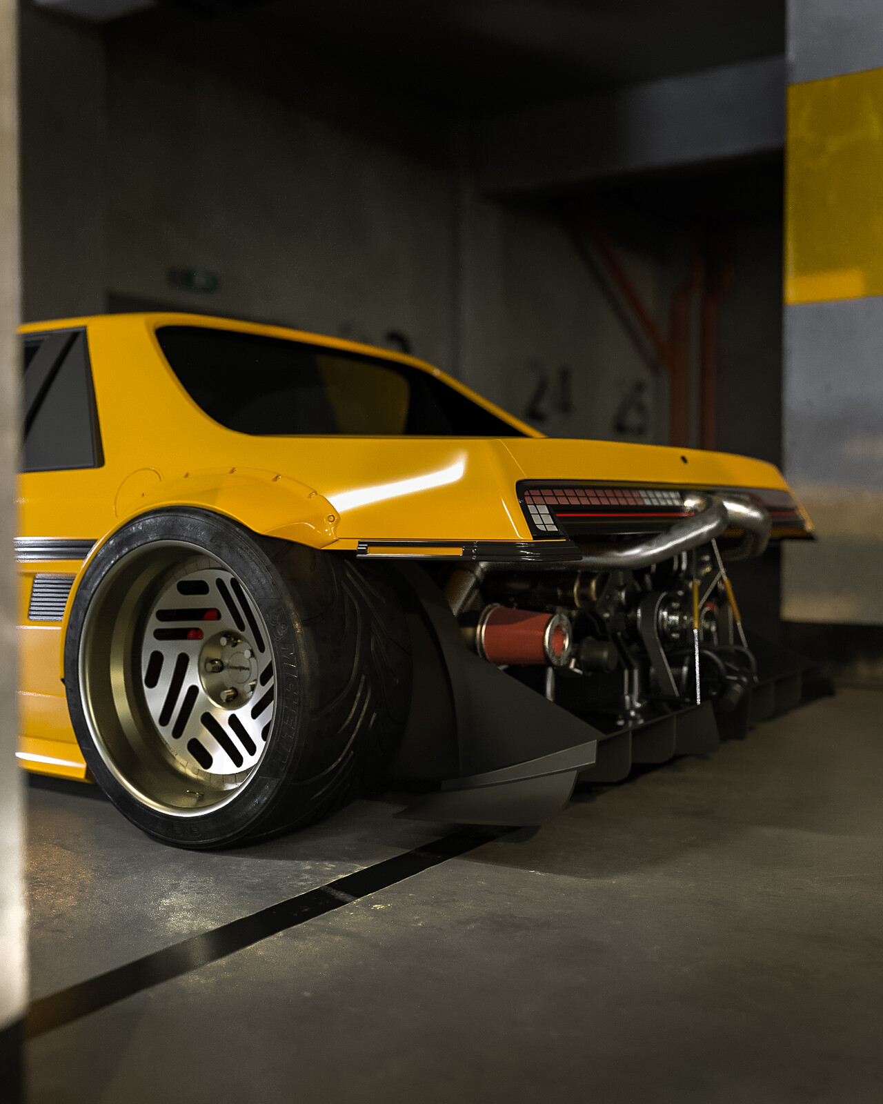 Nicole VanLoon - Widebody Twin Turbo Exposed Pontiac Fiero