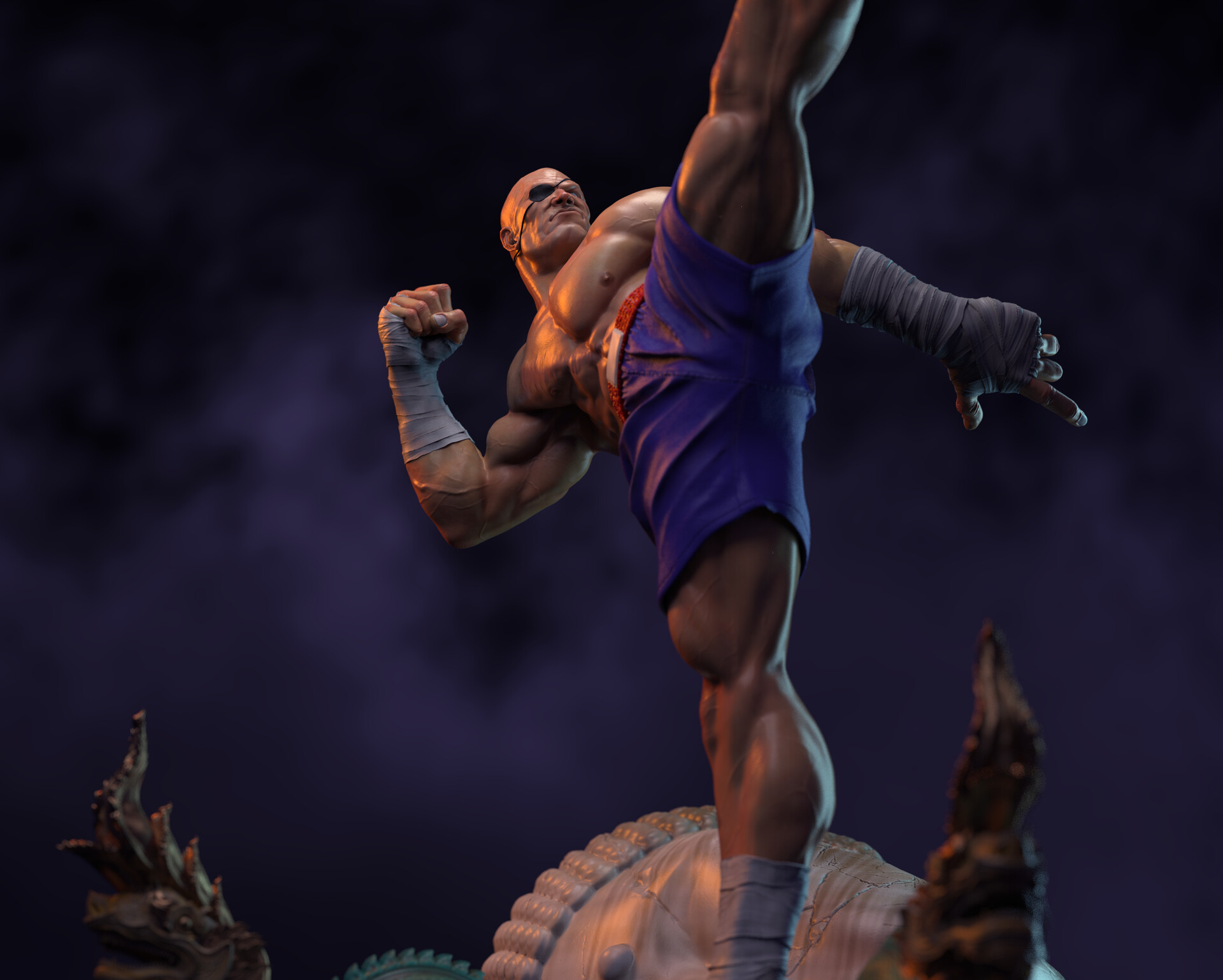 ArtStation - Sagat fan art