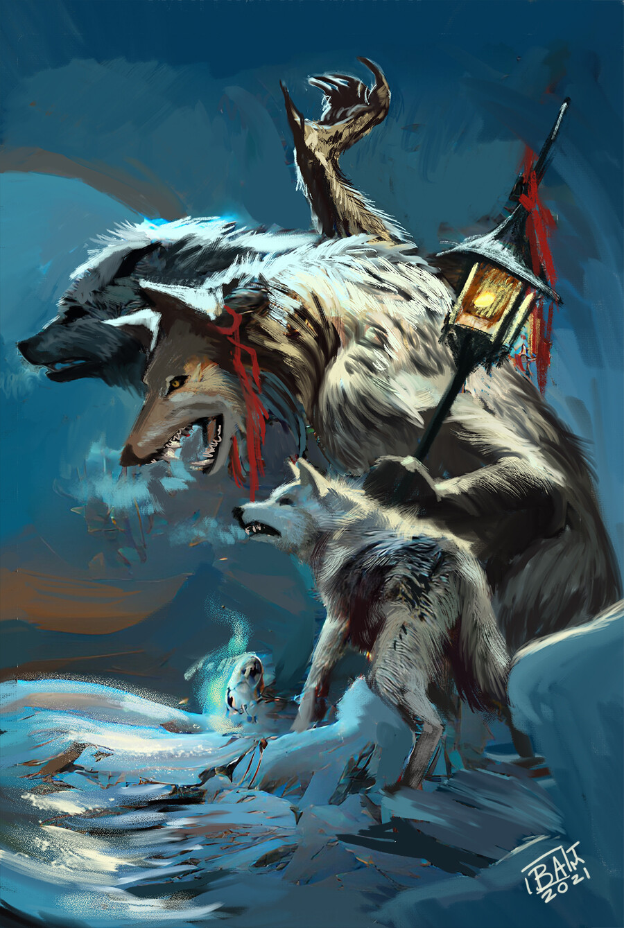 ArtStation - Yule Wolves