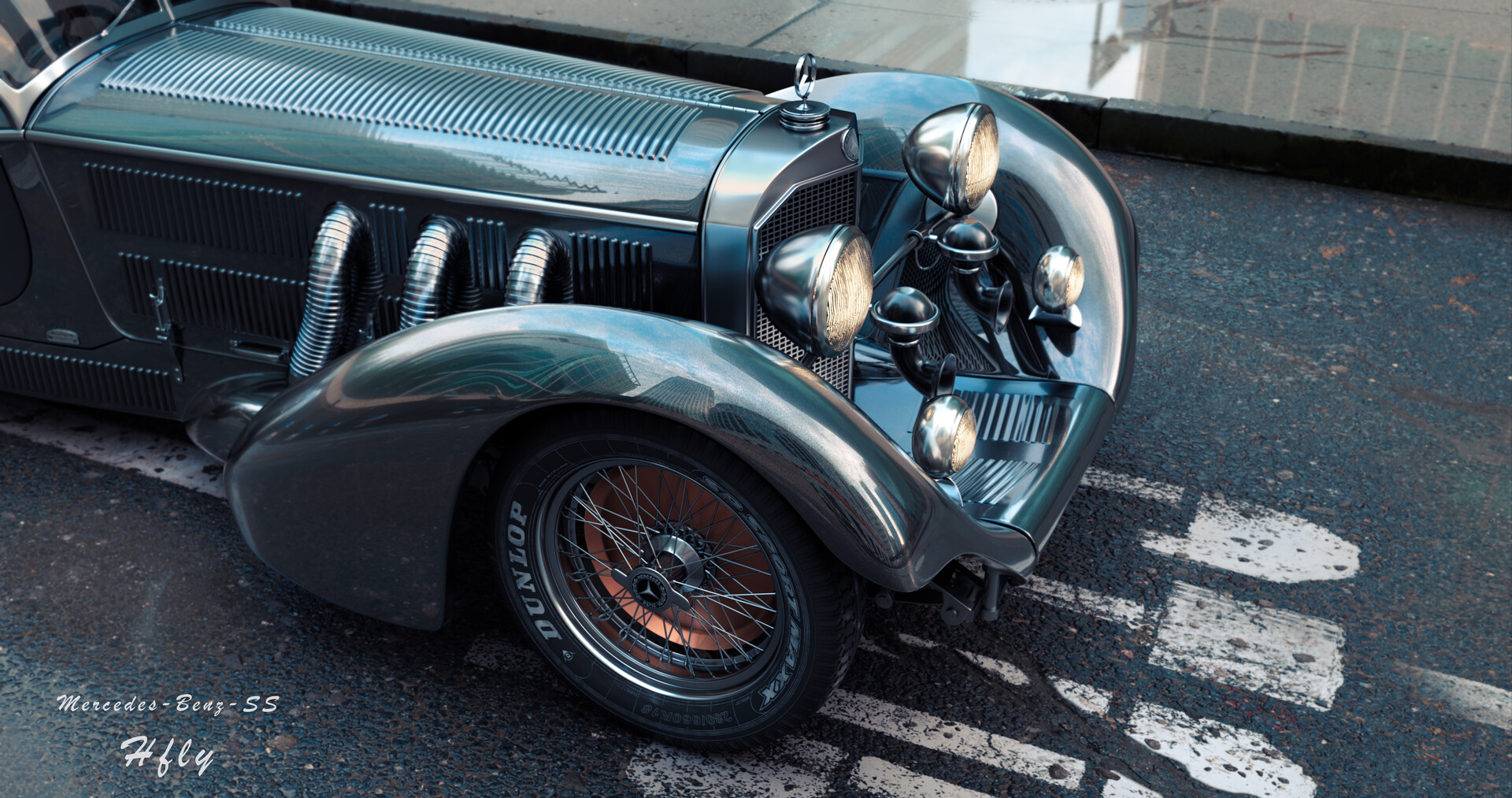 ArtStation - Mercedes-Benz-SS Render