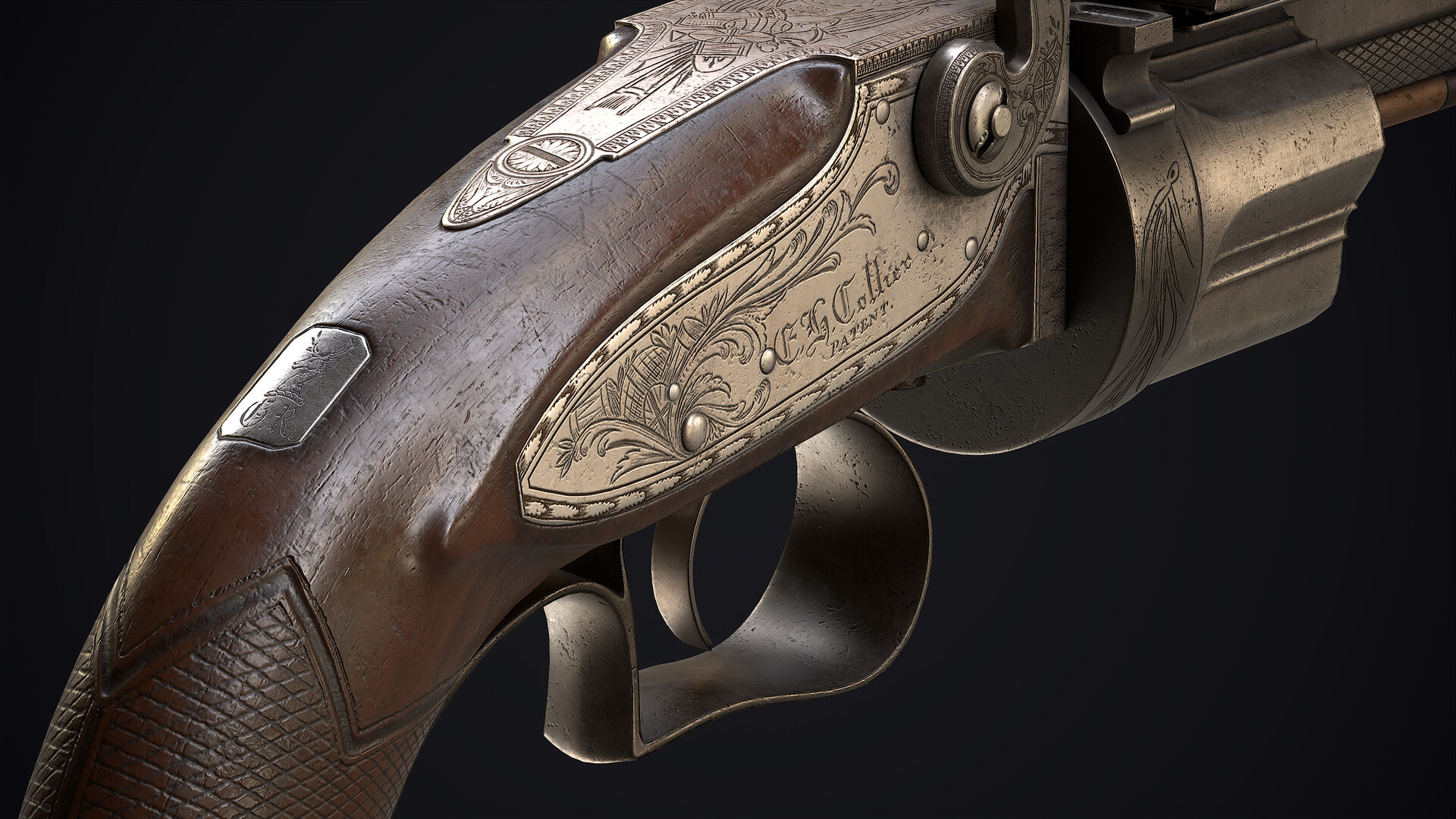 ArtStation - Collier Flintlock Revolver