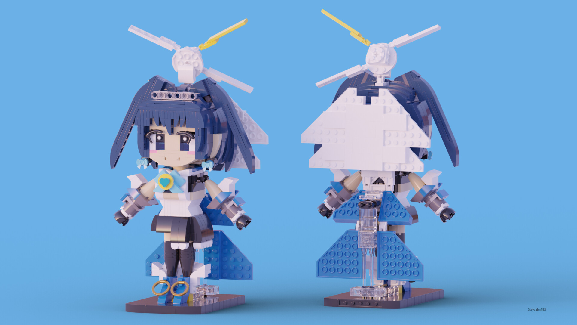 ArtStation - LEGO MOC - Ouro Kronii - Chibi