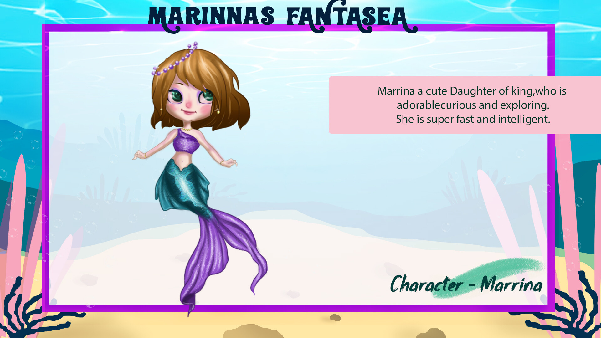 ArtStation - underwater cute character Marina