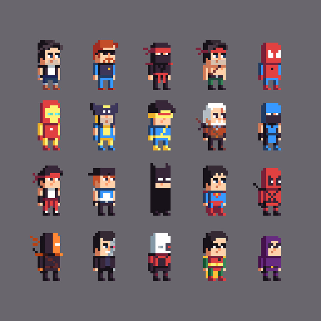 ArtStation - Example of sprites for video games in pop culture