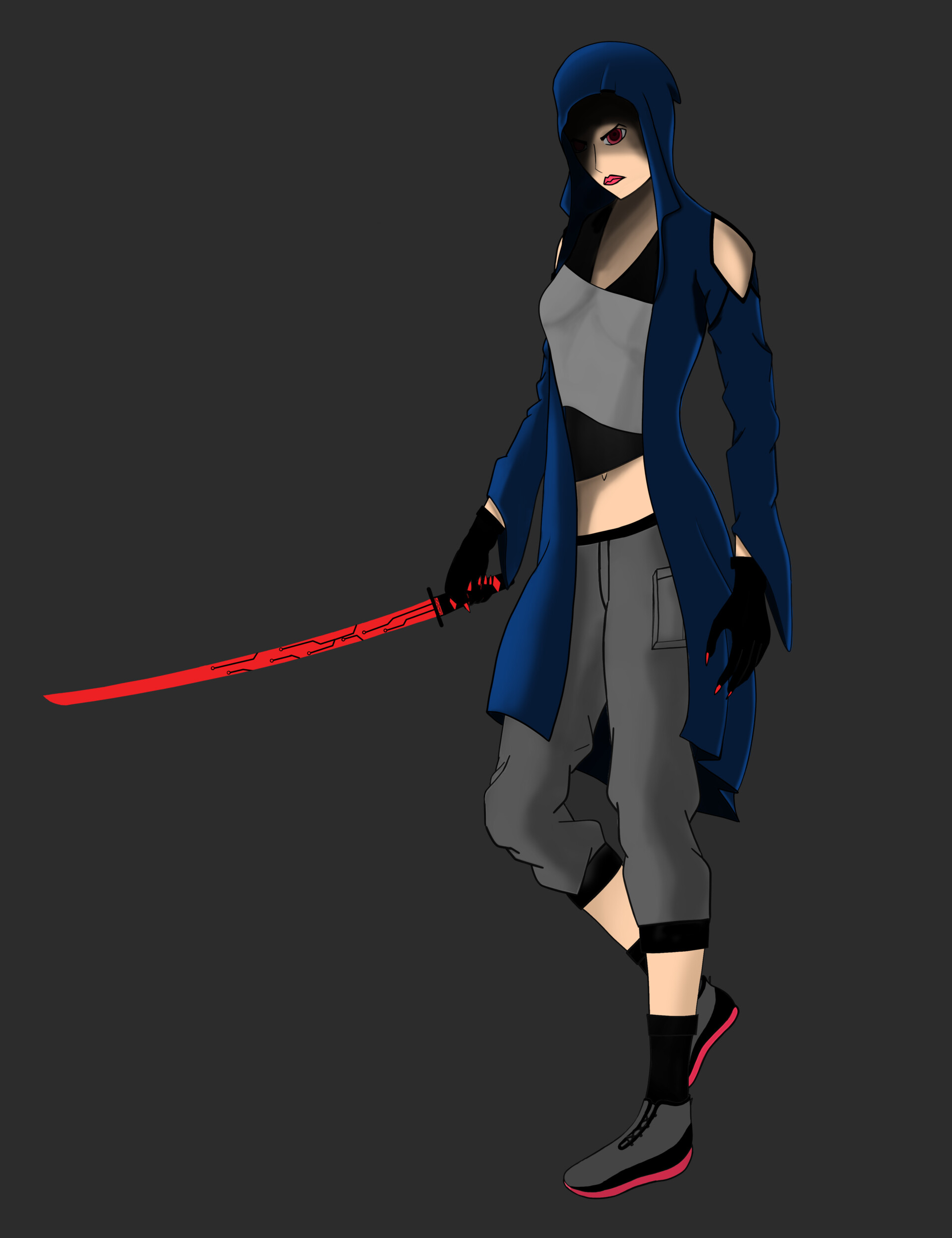 ArtStation - Female character with katana