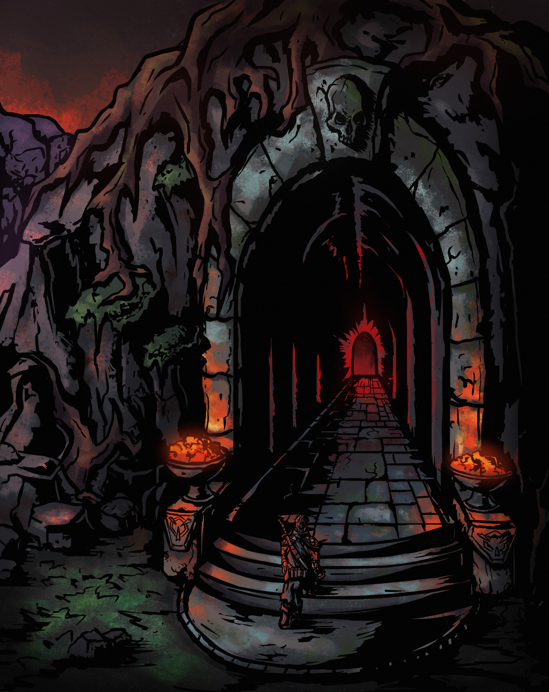 ArtStation - Old work - Dungeon gate