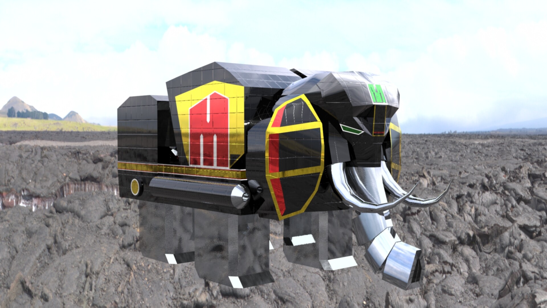 ArtStation - Mastodon Dinozord / Guardian Beast ZyuMammoth