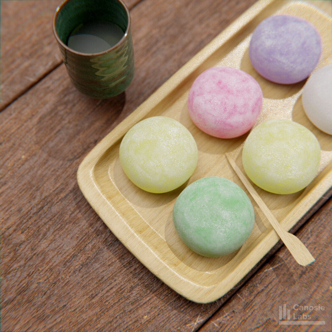 ArtStation - More desserts using Blender. This time made some Japanese ...