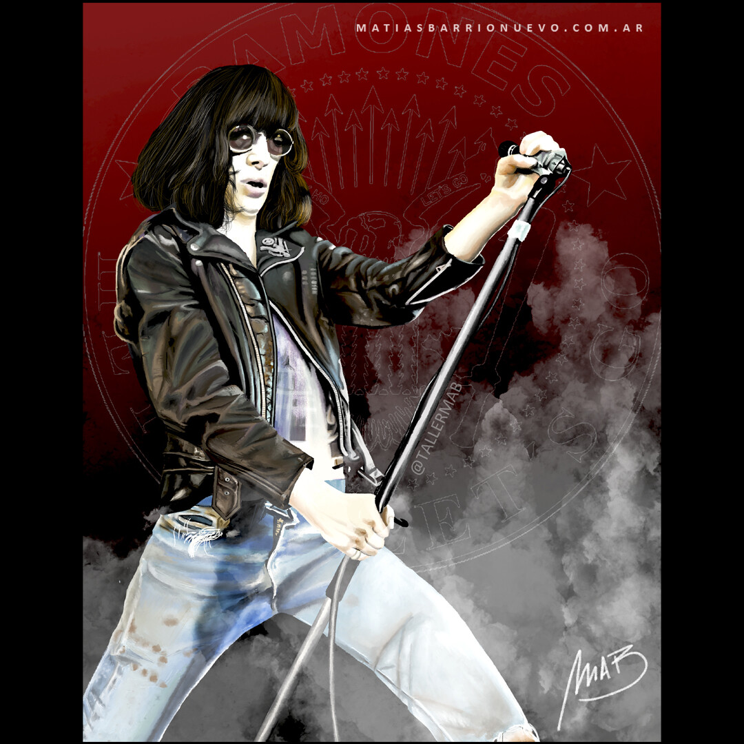 ArtStation - Joey Ramone - Photoshop