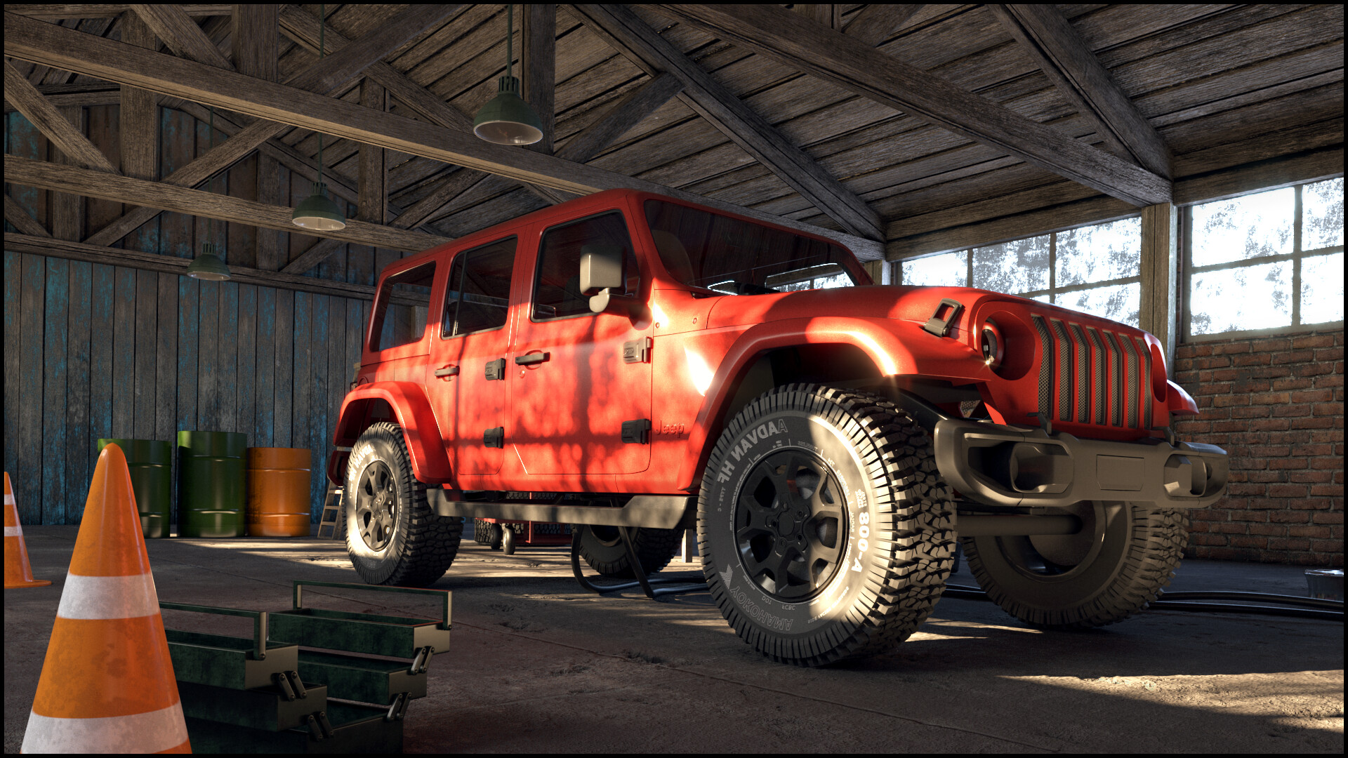 ArtStation - JEEP GARAGE
