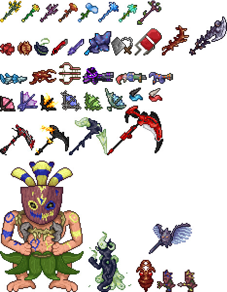 ArtStation - Terraria Daybreak Sprites