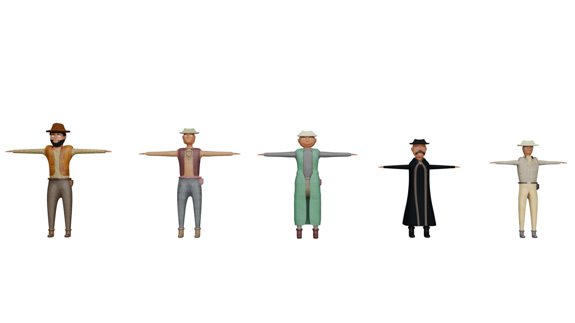 ArtStation - Wild West Game Character & Game Design