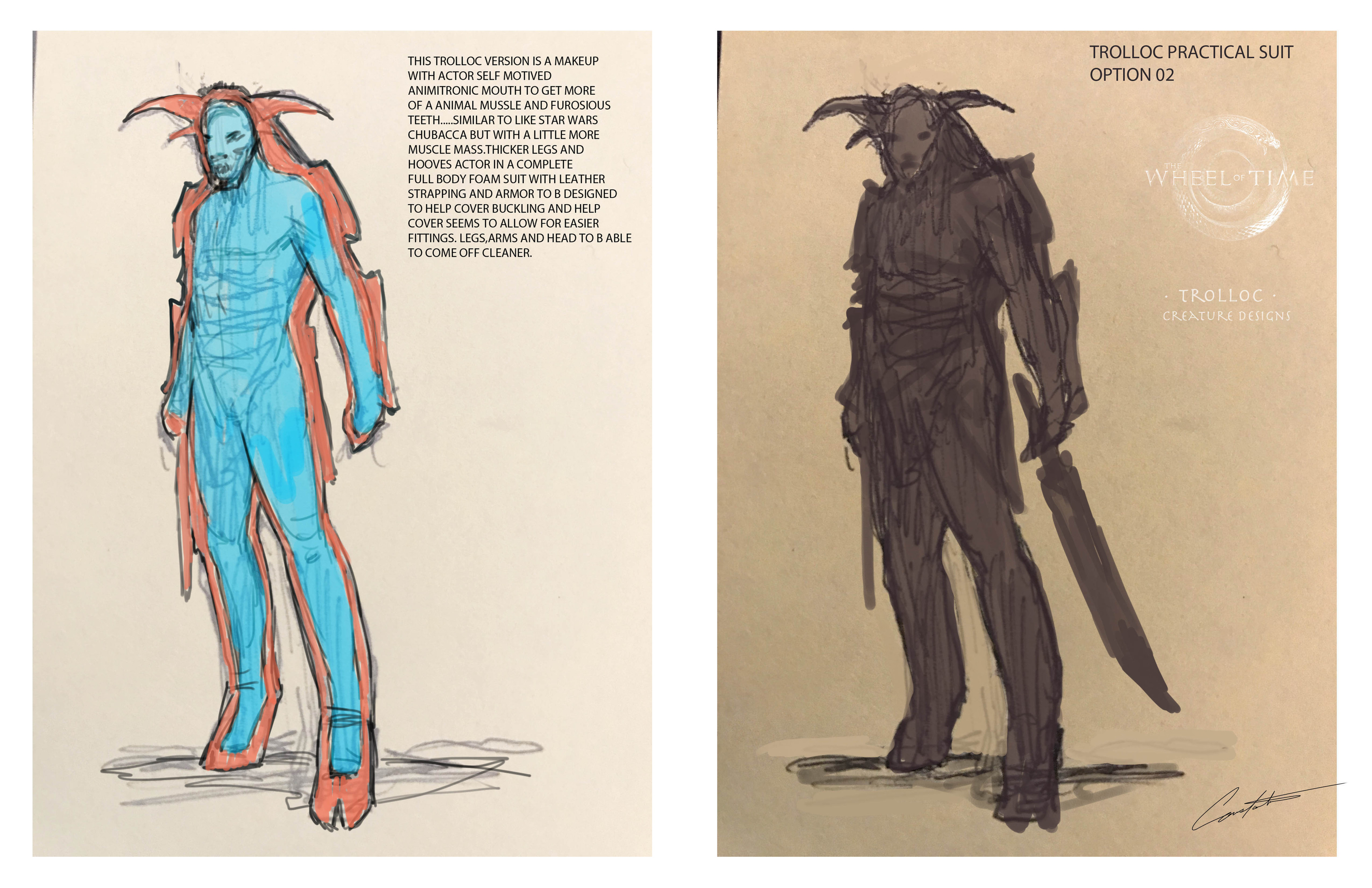 Constantine Sekeris - Wheel Of Time Trolloc Creature Designs