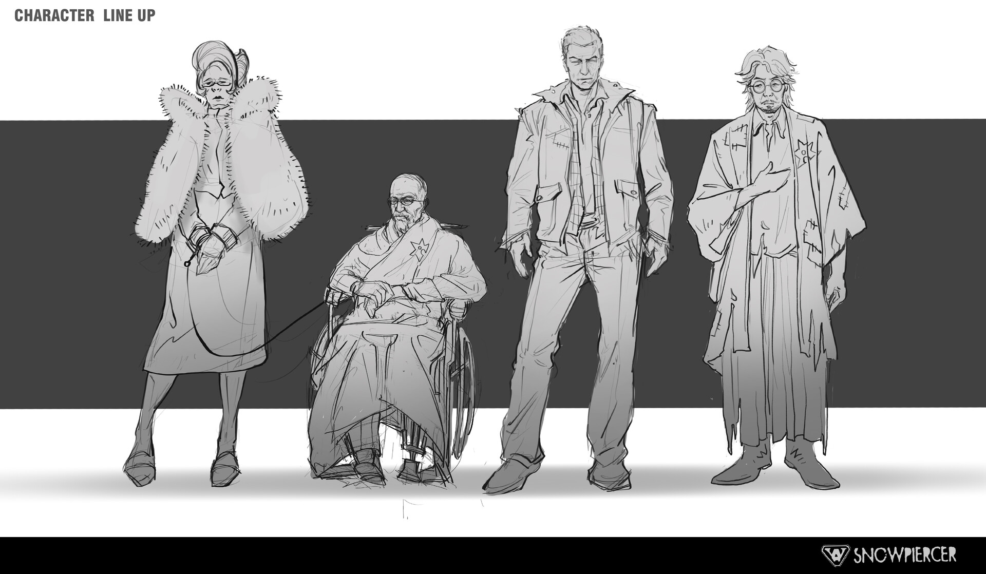 Yuran Yuan - Snowpiercer concept art redesign- The characters