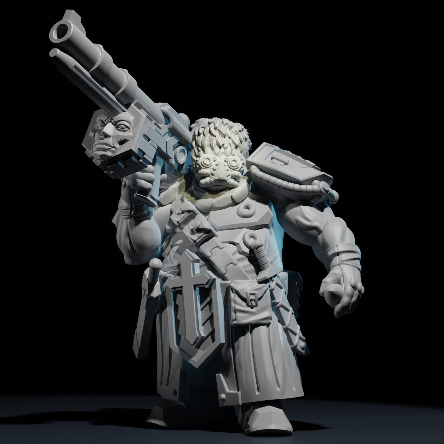 ArtStation - Ogre Firstborn Pack - 3D Sci-Fi Miniatures