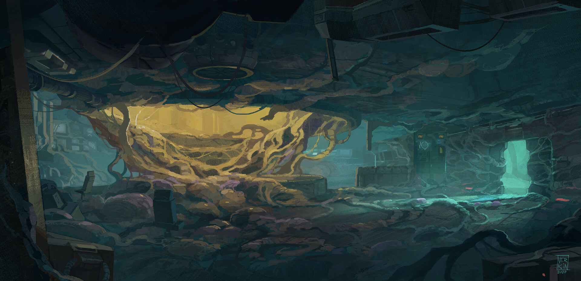 Jesús Campos "Nerkin" - Sci-Fi infected base