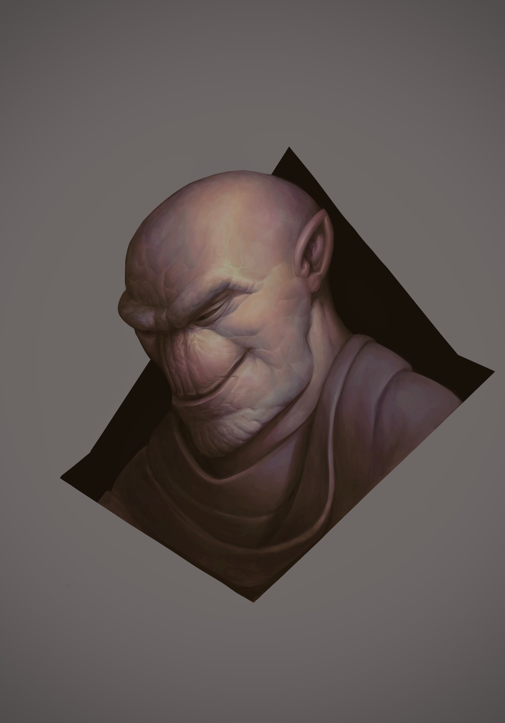 ArtStation - Alien head portrait