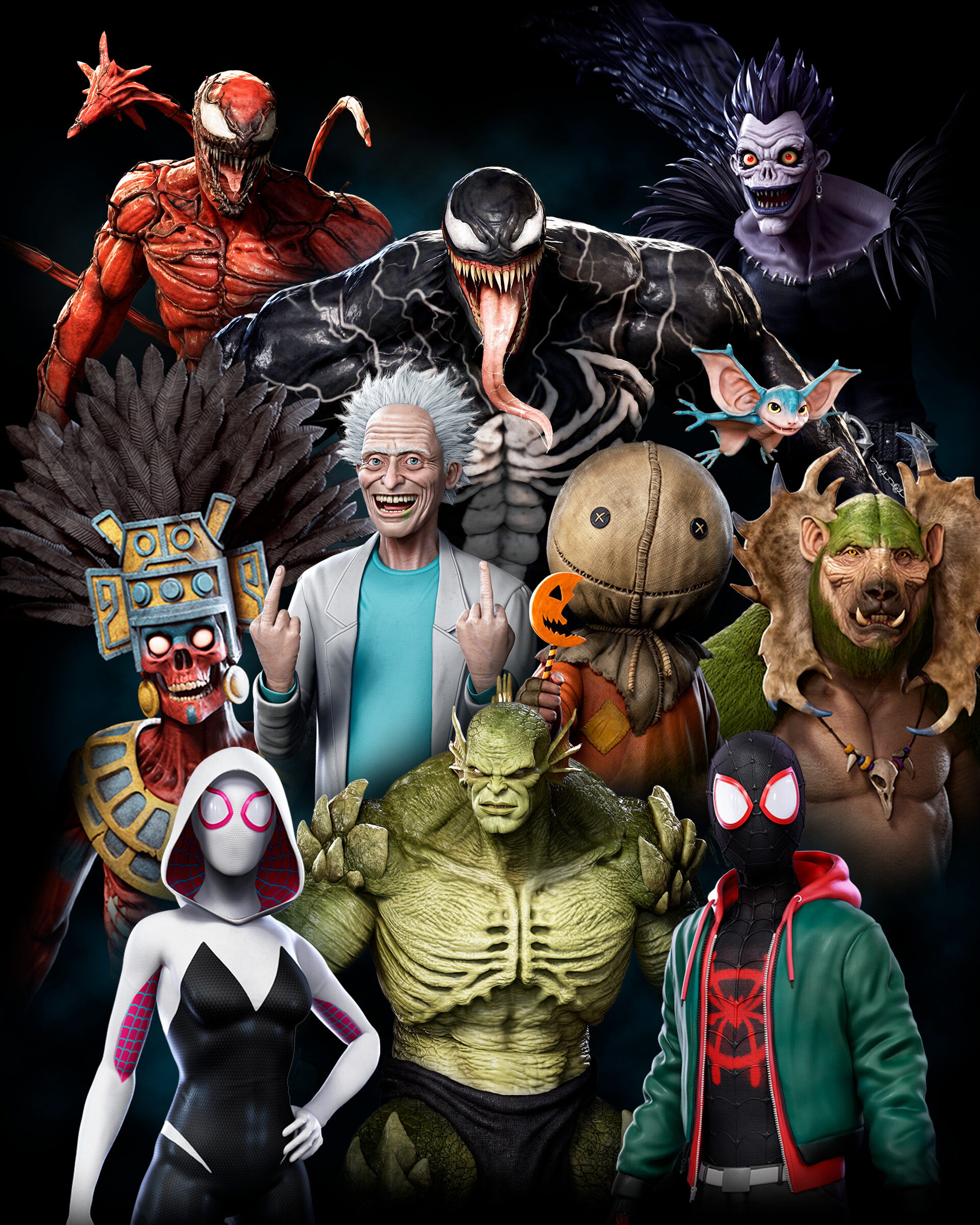 ArtStation - Characters Fanart Poster - 2021