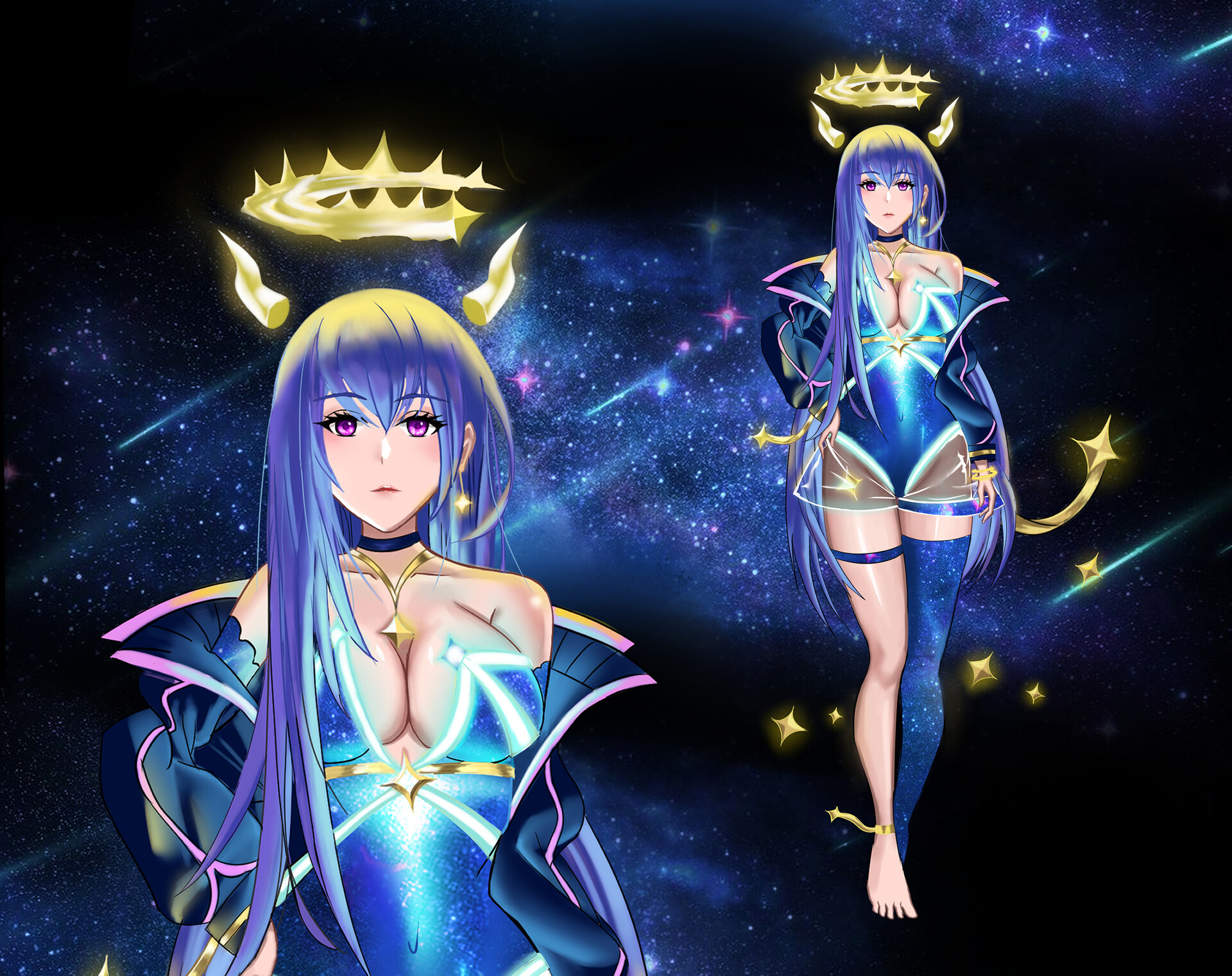 ArtStation - Adoptable#6 [Sold] - Star Demon