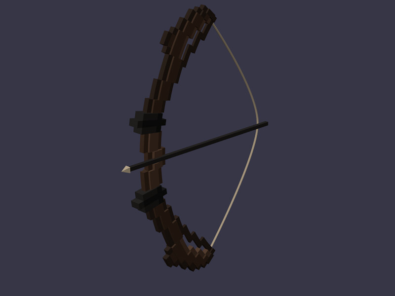 ArtStation - Dark style bow and arrow
