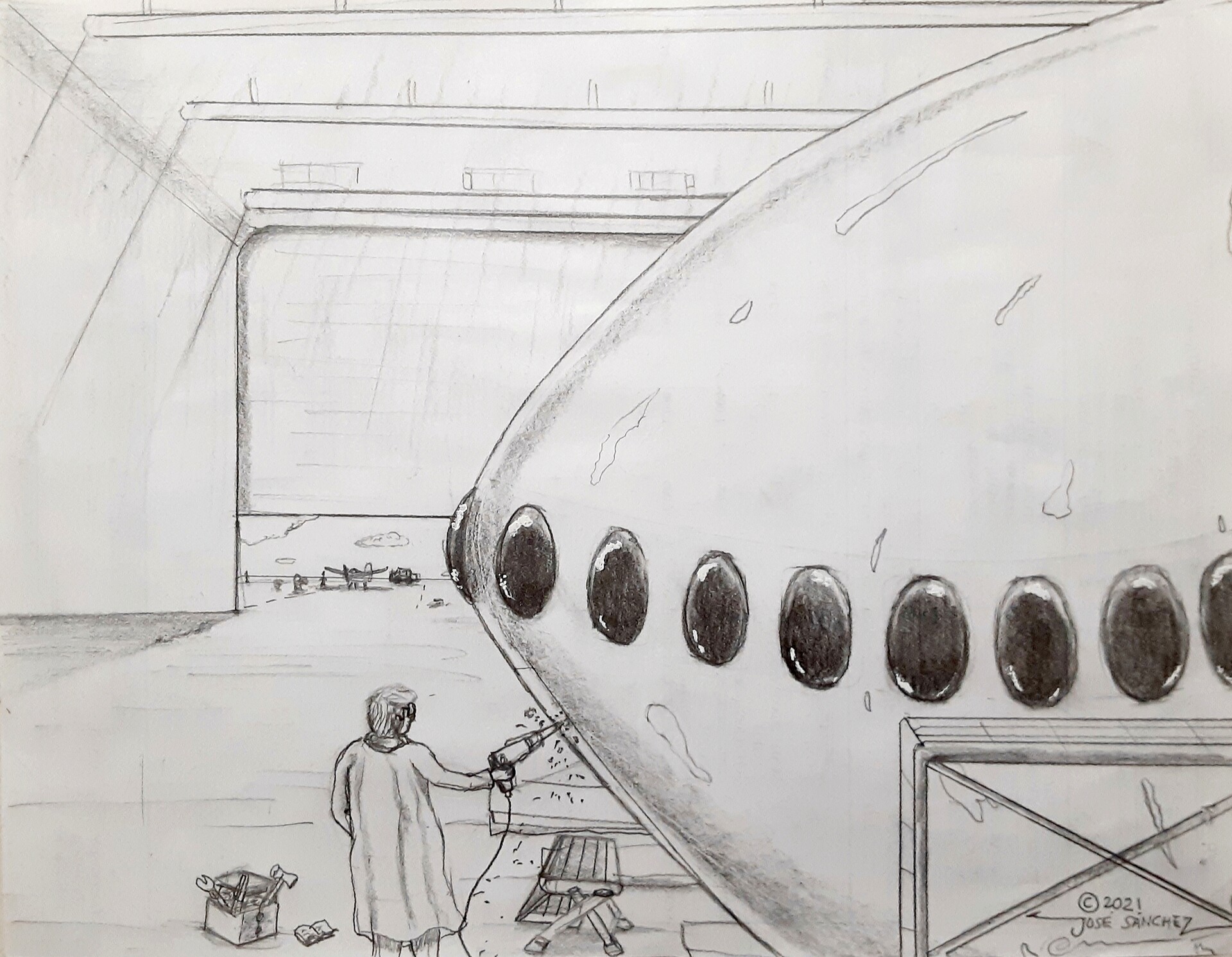 ArtStation - (Early sketch for) Eyewitness Sighting Series Picture # 4