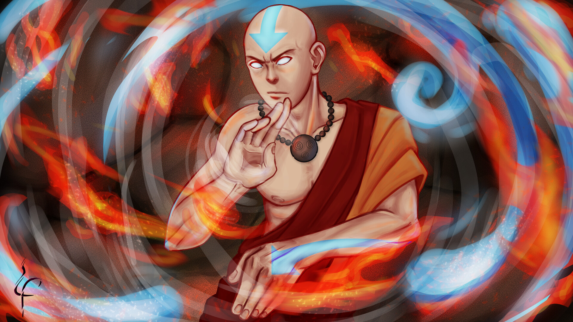 ArtStation - Aang-Avatar the last airbender
