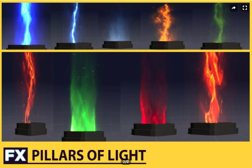 ArtStation - FX Pillars of light Unity
