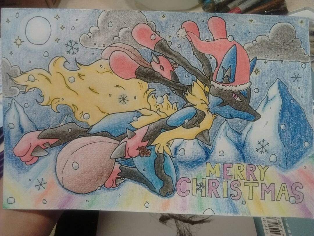 ArtStation - Christmas Lucario
